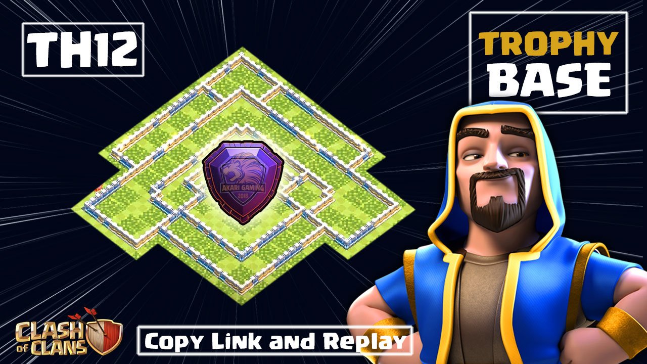 New BASE TH12 Thủ 1 SAO BAY CÚP HUYỀN THOẠI 2022 Clash of clans